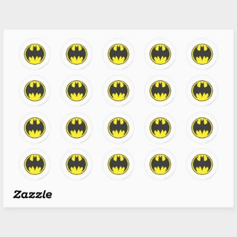 Batman Symbol | Bat Circle Logo Classic Round Sticker | Zazzle