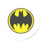 Batman Symbol | Bat Circle Logo Classic Round Sticker | Zazzle