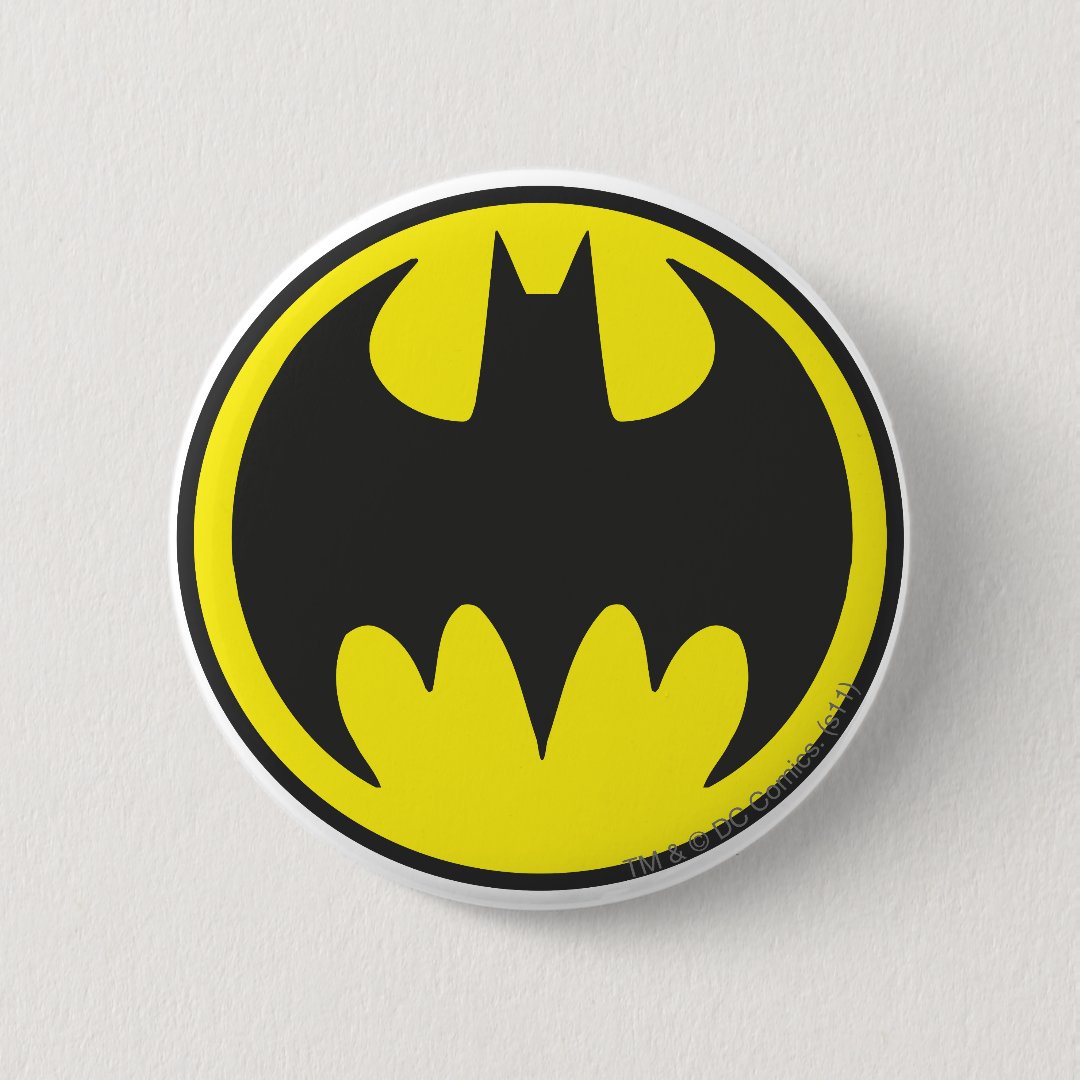 Batman Symbol | Bat Circle Logo Pinback Button | Zazzle