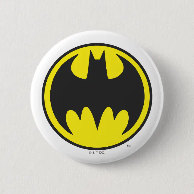 Batman Symbol | Bat Circle Logo Pinback Button | Zazzle