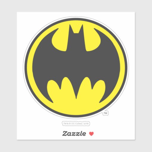 Batman Symbol | Bat Circle Logo Sticker | Zazzle