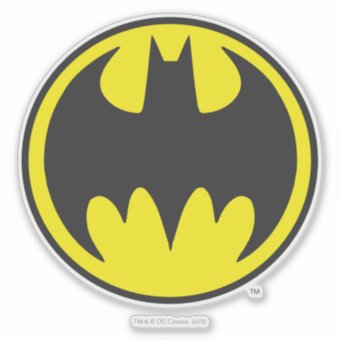 Batman Symbol | Bat Circle Logo Sticker | Zazzle