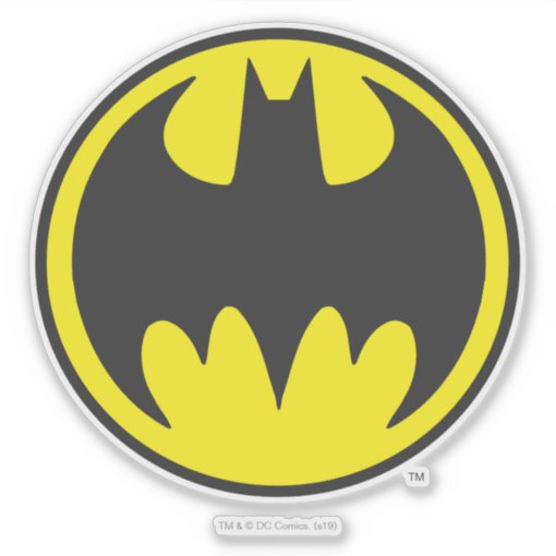 Batman Symbol | Bat Circle Logo Sticker | Zazzle