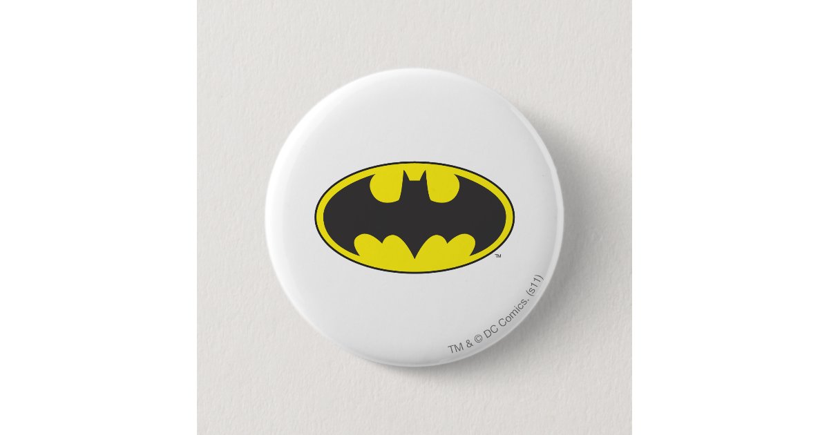 Batman Symbol | Bat Oval Logo Pinback Button | Zazzle
