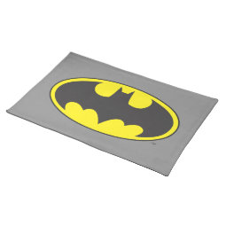 Batman Symbol | Bat Oval Logo Placemat | Zazzle