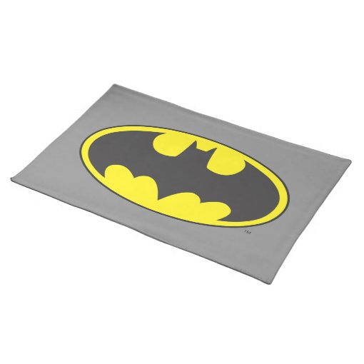 Batman Symbol | Bat Oval Logo Placemat | Zazzle