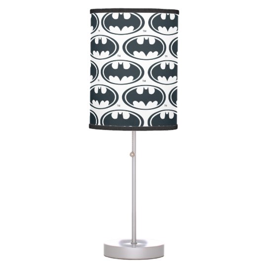 Batman Symbol | Black and White Logo Table Lamp | Zazzle.com