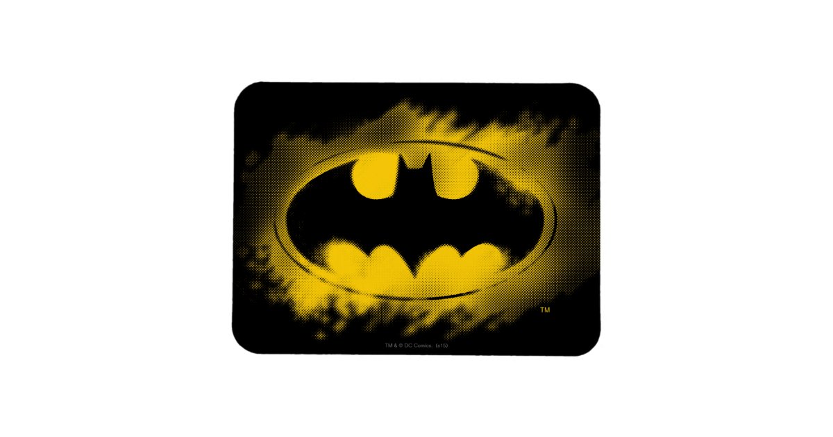 Batman Symbol | Black and Yellow Logo Magnet | Zazzle