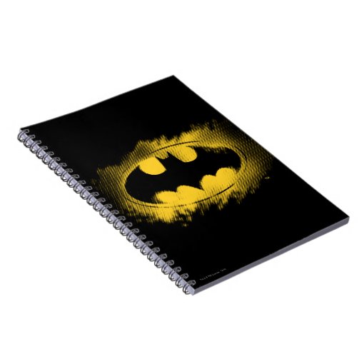 Batman Symbol | Black and Yellow Logo Notebook | Zazzle