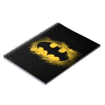 Batman Symbol | Black and Yellow Logo Notebook | Zazzle