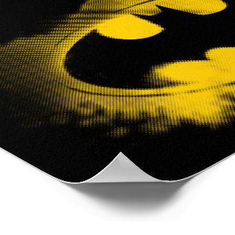 Batman Symbol | Black and Yellow Logo Poster | Zazzle