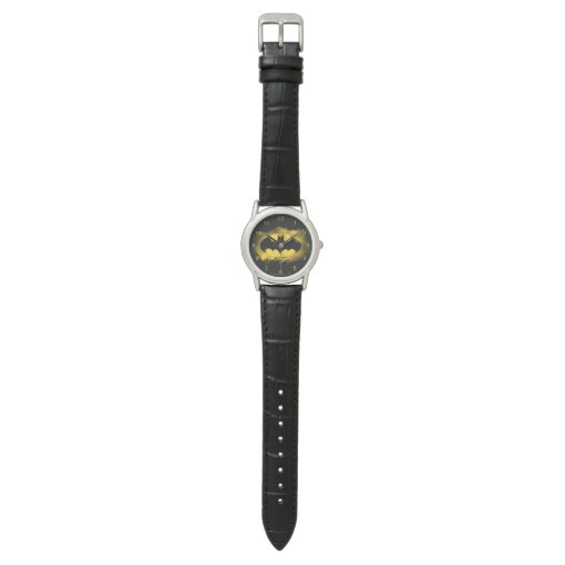 Batman Symbol | Black and Yellow Logo Watch | Zazzle
