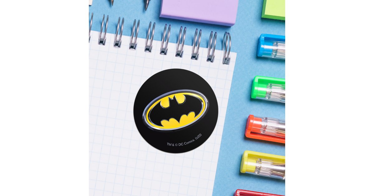 Batman Symbol | Classic Logo Classic Round Sticker | Zazzle