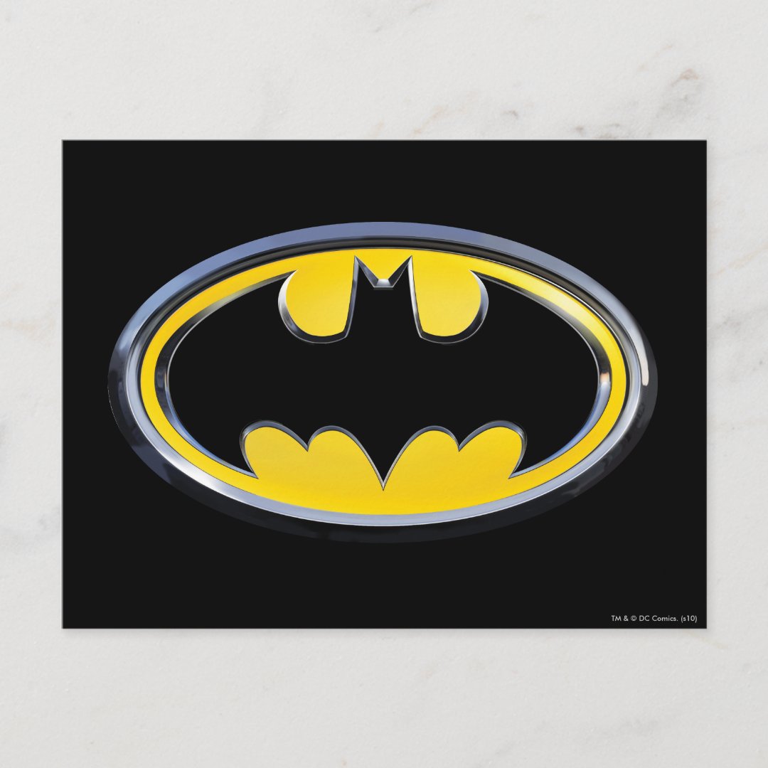 Batman Symbol | Classic Logo Postcard | Zazzle