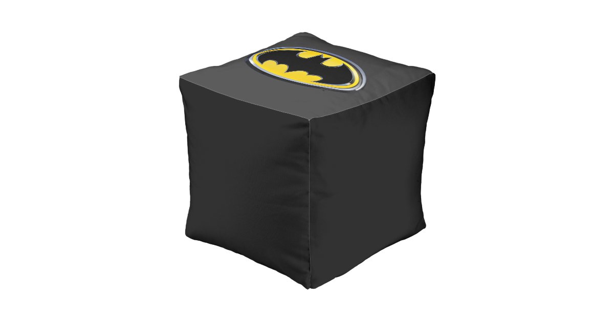 Batman Symbol | Classic Logo Pouf | Zazzle