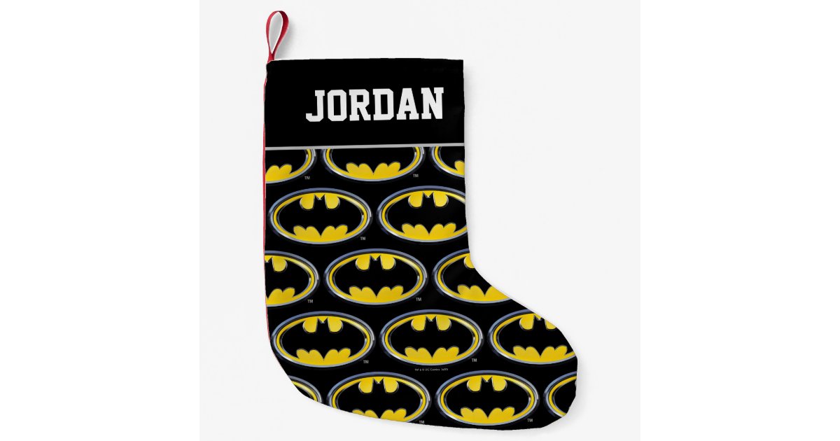 Batman Symbol | Classic Logo Small Christmas Stocking | Zazzle