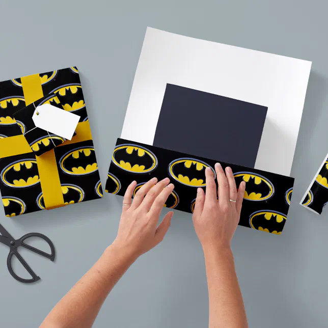 Batman Symbol | Classic Logo Wrapping Paper | Zazzle
