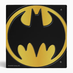 Batman Symbol | Classic Round Logo Binder | Zazzle