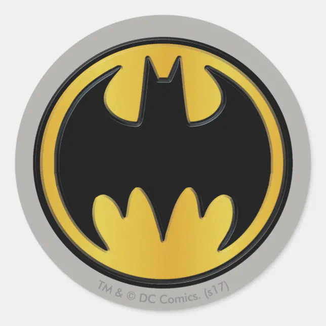 Batman Symbol | Classic Round Logo Classic Round Sticker | Zazzle