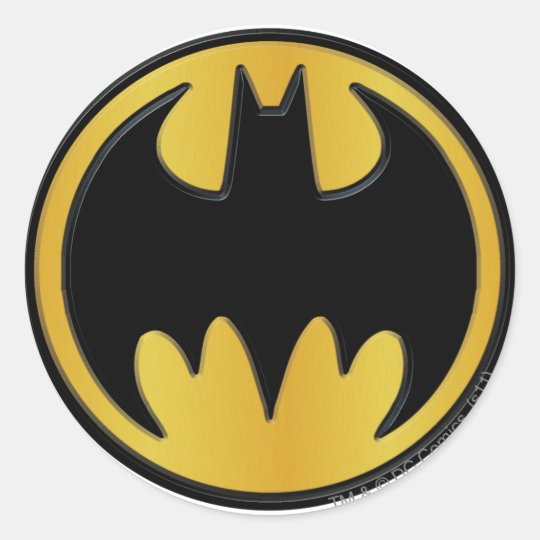 Batman Symbol | Classic Round Logo Classic Round Sticker | Zazzle
