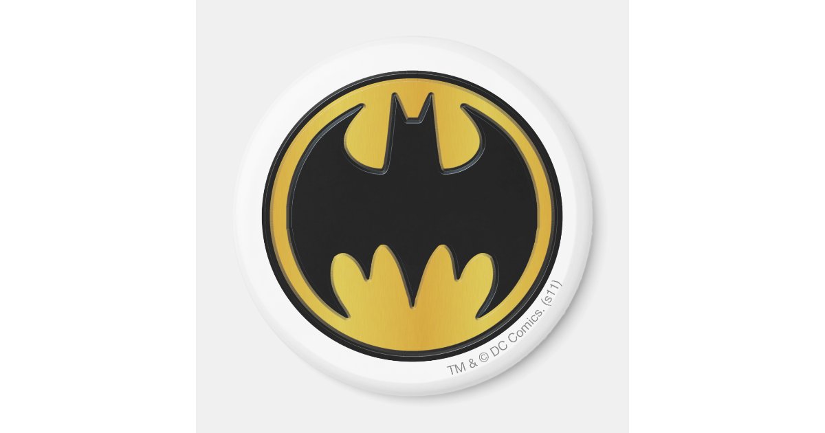Batman Symbol | Classic Round Logo Magnet | Zazzle