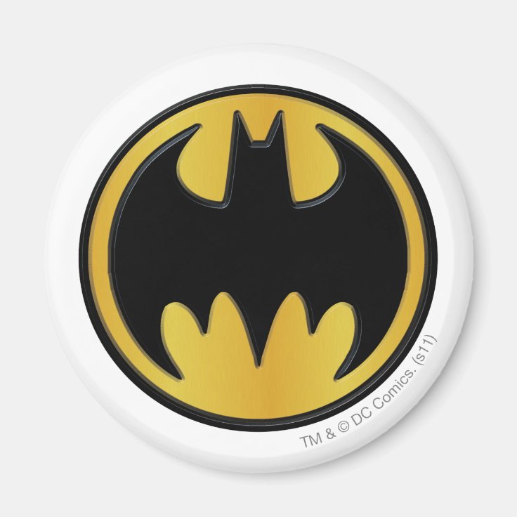 Batman Symbol | Classic Round Logo Magnet | Zazzle