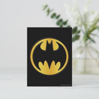Batman Symbol | Classic Round Logo Postcard | Zazzle