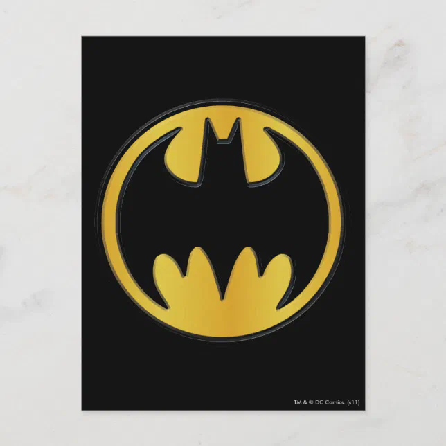 Batman Symbol | Classic Round Logo Postcard | Zazzle