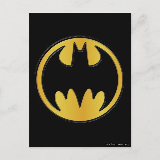 Batman Symbol | Classic Round Logo Postcard | Zazzle.com