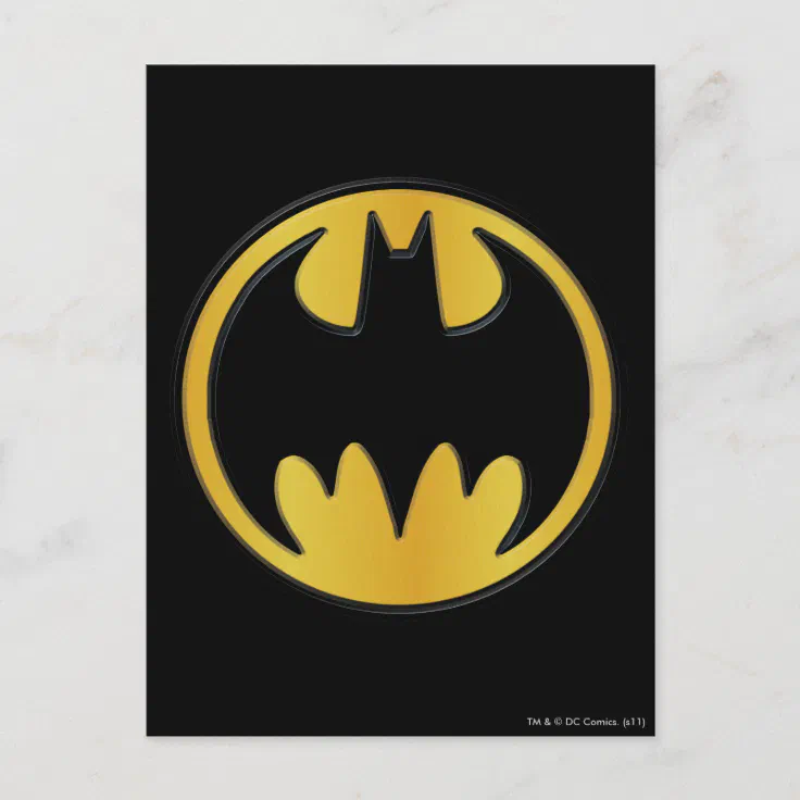 Batman Symbol | Classic Round Logo Postcard | Zazzle