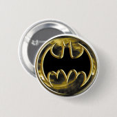 Batman Symbol | Gold Logo Button | Zazzle
