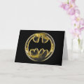 Batman Symbol | Gold Logo Card | Zazzle
