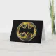 Batman Symbol | Gold Logo Card | Zazzle