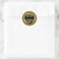 Batman Symbol | Gold Logo Classic Round Sticker | Zazzle