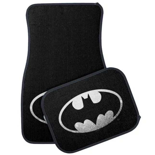 Batman Symbol | Grainy Logo Car Mat | Zazzle