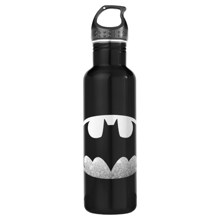 Batman Symbol | Grainy Logo Stainless Steel Water Bottle | Zazzle.com