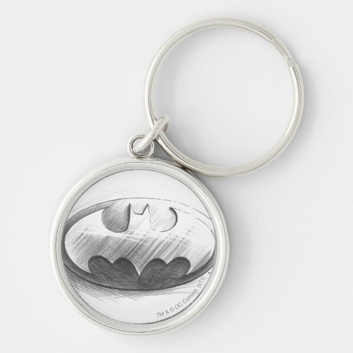 Batman Symbol | Insignia Drawing Logo Keychain | Zazzle.com