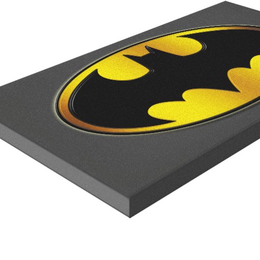 Batman Symbol | Oval Gradient Logo Canvas Print | Zazzle