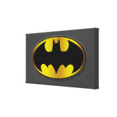 Batman Symbol | Oval Gradient Logo Canvas Print | Zazzle