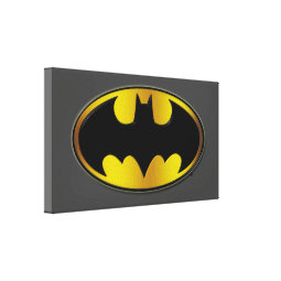 Batman Symbol | Oval Gradient Logo Canvas Print | Zazzle