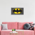 Batman Symbol | Oval Gradient Logo Canvas Print | Zazzle
