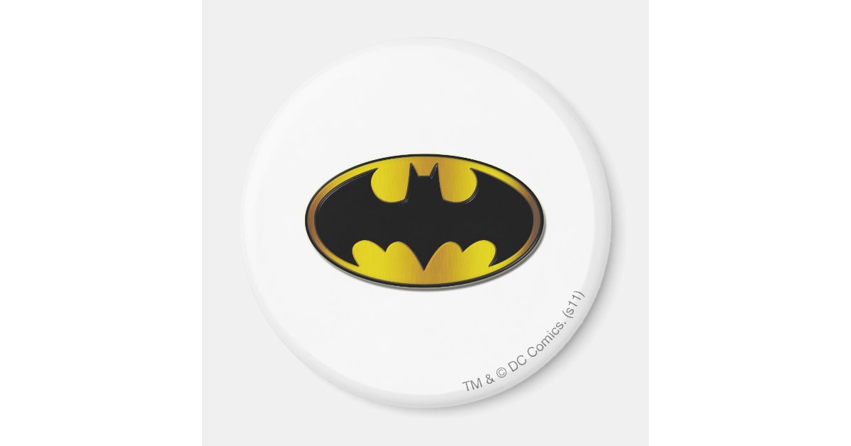 Batman Symbol | Oval Gradient Logo Magnet | Zazzle