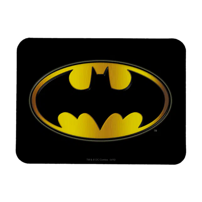 Batman Symbol | Oval Gradient Logo Magnet | Zazzle