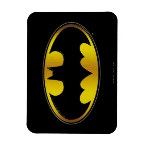 Batman Symbol | Oval Gradient Logo Magnet | Zazzle