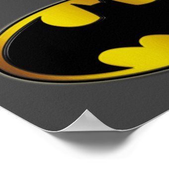 Batman Symbol | Oval Gradient Logo Poster | Zazzle