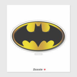Batman Symbol | Oval Gradient Logo Sticker | Zazzle