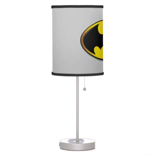 Batman Symbol | Oval Gradient Logo Table Lamp | Zazzle
