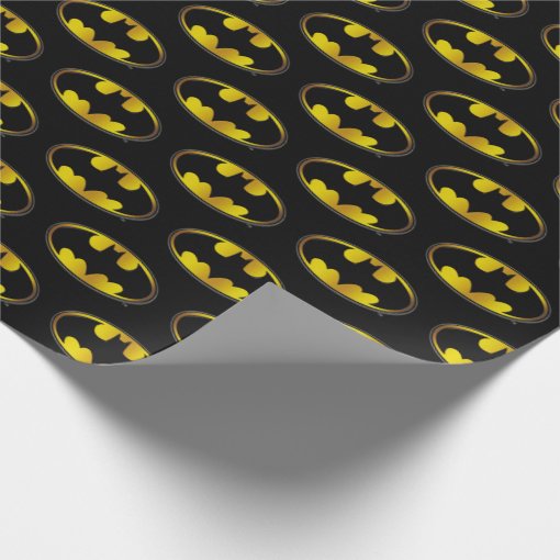 Batman Symbol | Oval Gradient Logo Wrapping Paper | Zazzle
