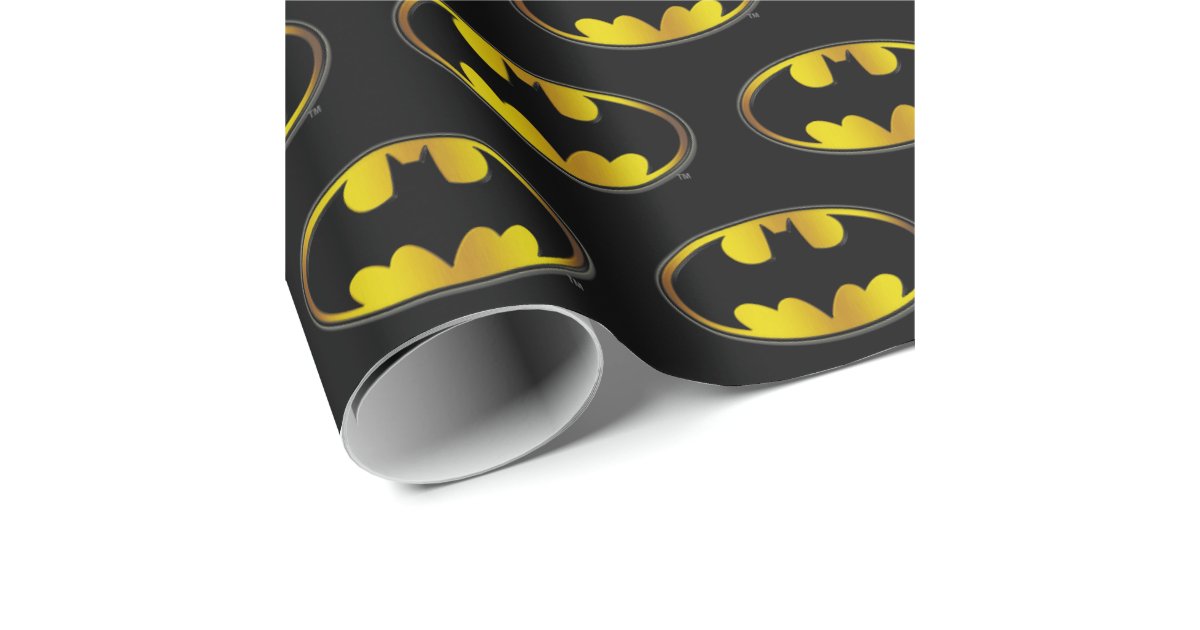 Batman Symbol | Oval Gradient Logo Wrapping Paper | Zazzle.com