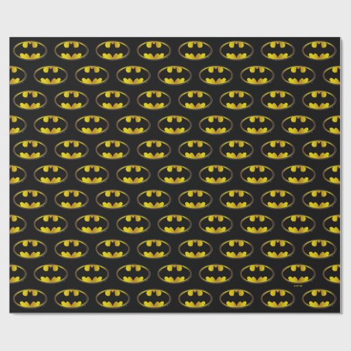 Batman Symbol | Oval Gradient Logo Wrapping Paper | Zazzle